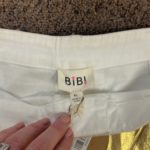 Bibi Clothing | Pants & Jumpsuits | Gold Metallic Pants | Poshmark